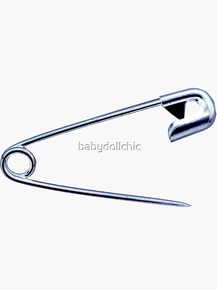 "Safety Pin" Sticker for Sale by babydollchic | Redbubble