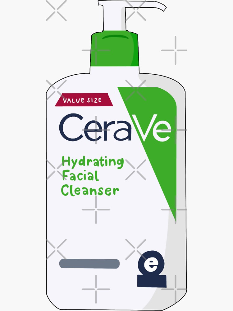 "CERAVE FACIAL CLEANSER // VSCO" Sticker for Sale by annikaroberto ...