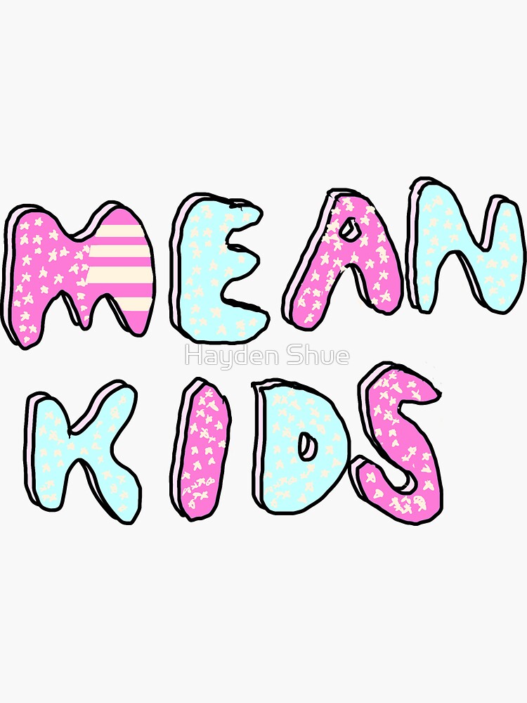 "Mean Kids (Ghost Town)" Sticker by WeeknightCrisis | Redbubble