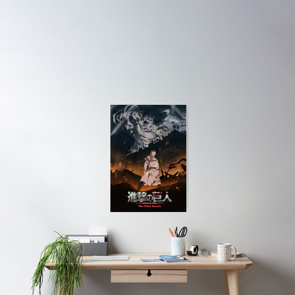 "shingeki final season 4 poster" Poster by ProfMeru | Redbubble