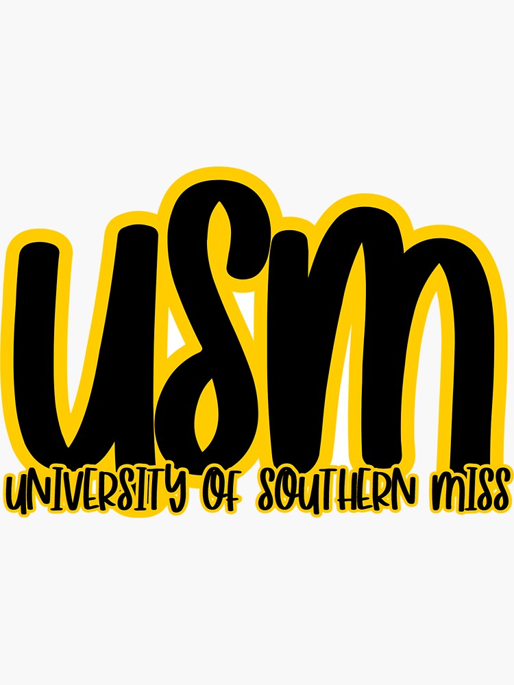 "Southern Miss USM Sticker" Sticker for Sale by shayla315 | Redbubble