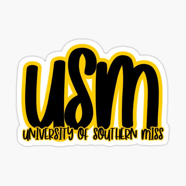 "Southern Miss USM Sticker" Sticker for Sale by shayla315 | Redbubble