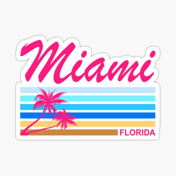 " Florida or Miami Beach? Then this motif is perfect: Miami as a trendy ...