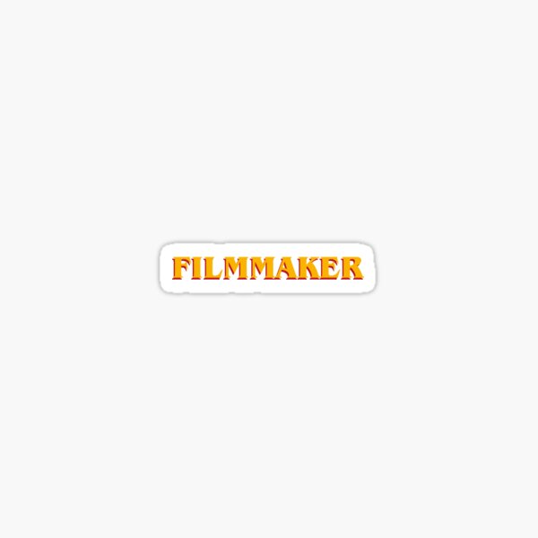 "Tarantino Inspired Filmmaker Design" Sticker by lovefilmmaking | Redbubble