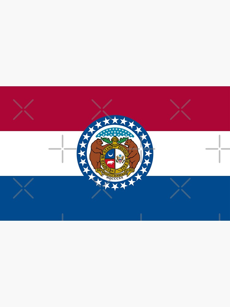 "Missouri MO Official State Flag" Sticker for Sale by states | Redbubble
