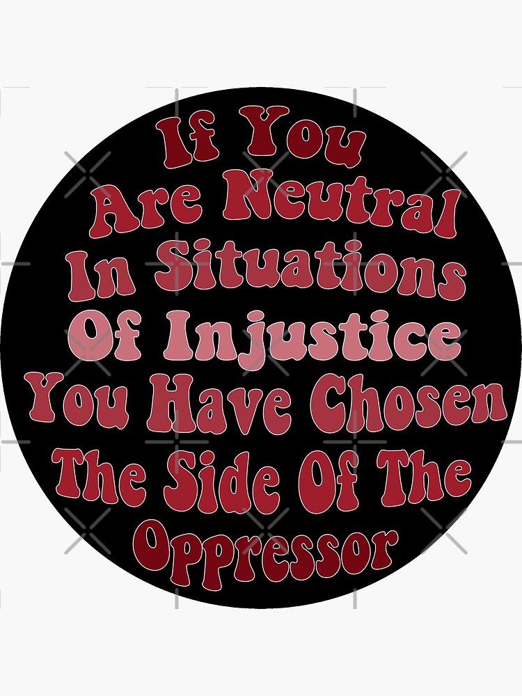 "Injustice Speak Up" Sticker by brookemic01 | Redbubble