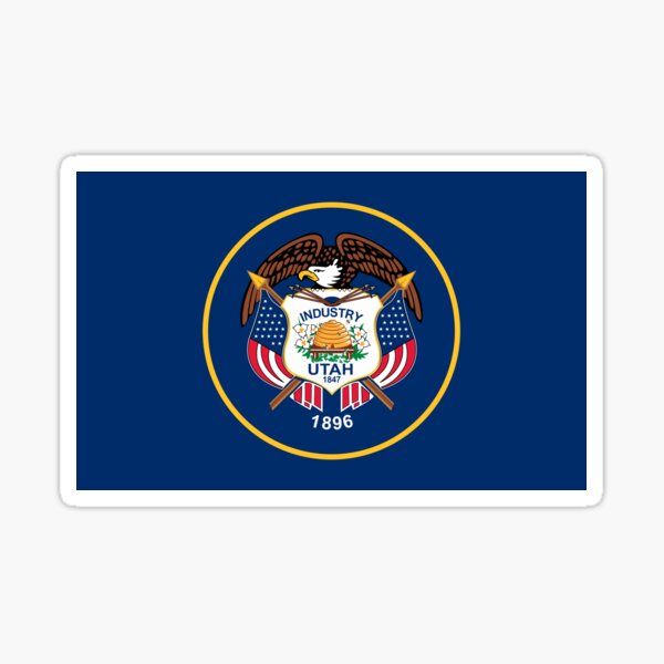 "Utah UT Official State Flag" Sticker for Sale by states | Redbubble