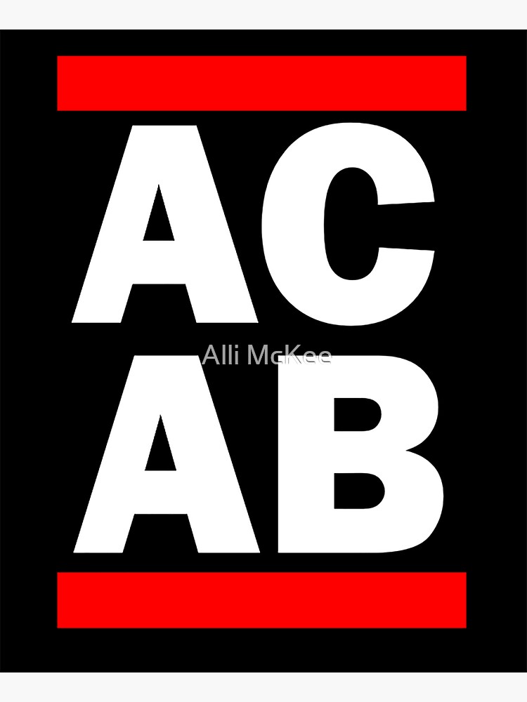 "ACAB Logo" Sticker for Sale by allimckee | Redbubble