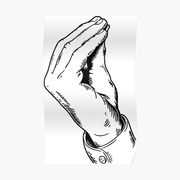 Hand Gesture Posters | Redbubble