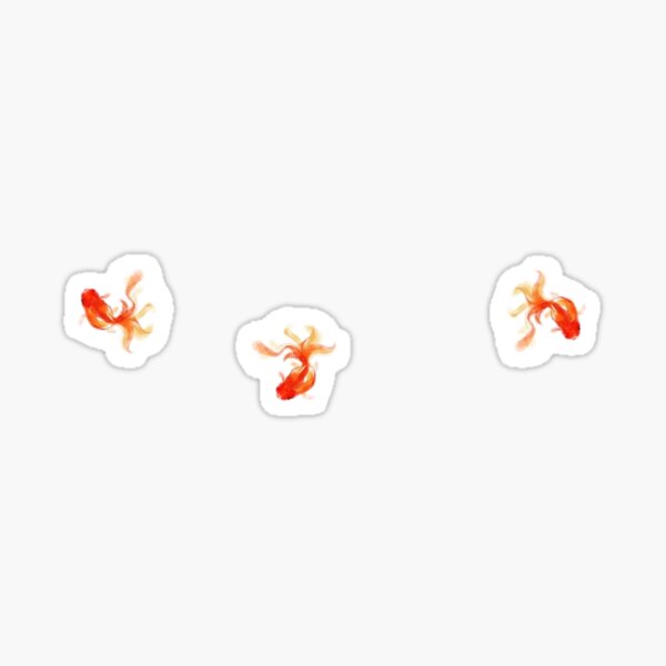 "GOLDFISH" Sticker for Sale by mag3118 | Redbubble