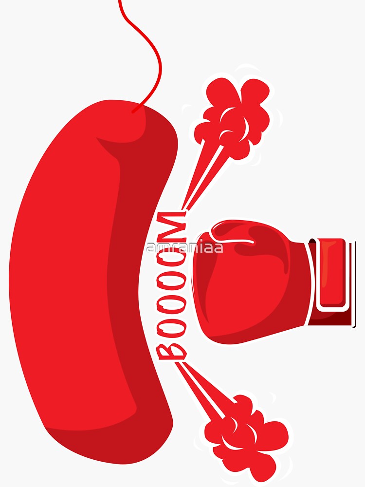 "boom boxing" Sticker by amraniaa | Redbubble