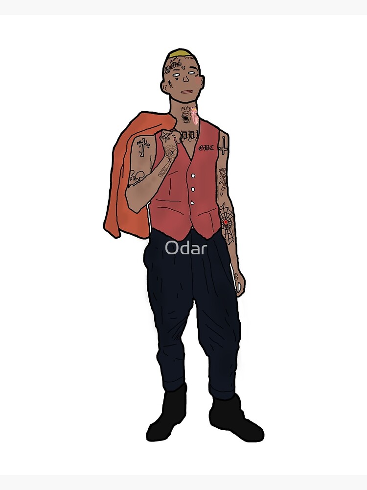 "Lil Peep doodle" Art Print by Odar | Redbubble