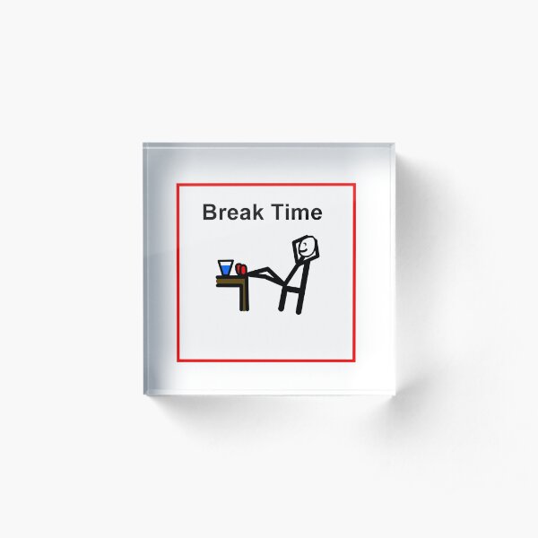 "Autism pec card - break time" Acrylic Block for Sale by AutismHero ...