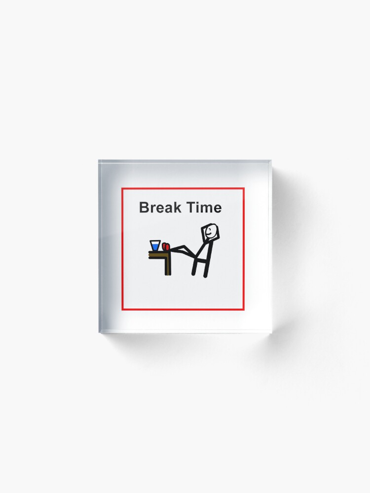 "Autism pec card - break time" Acrylic Block for Sale by AutismHero ...
