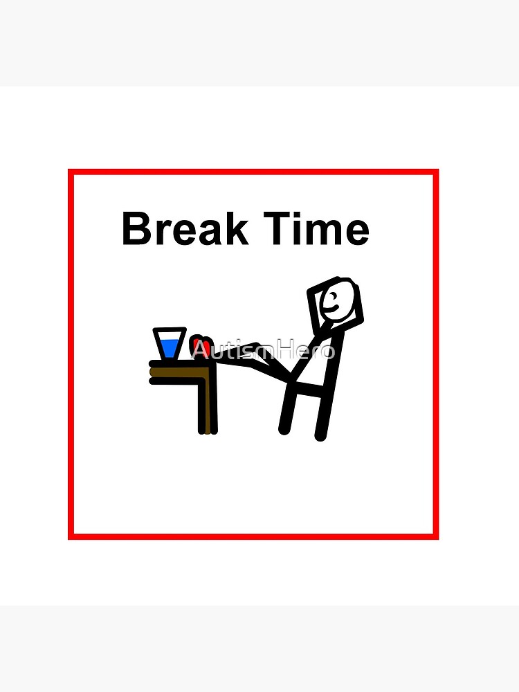 "Autism pec card - break time" Acrylic Block for Sale by AutismHero ...