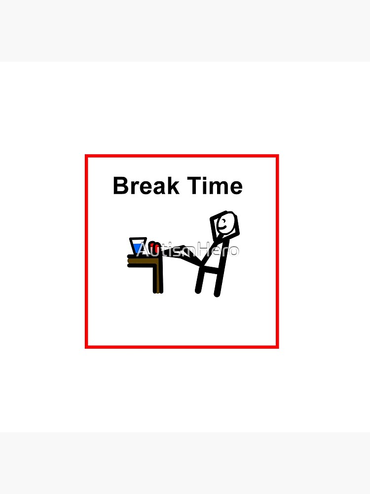 "Autism pec card - break time" Floor Pillow for Sale by AutismHero ...