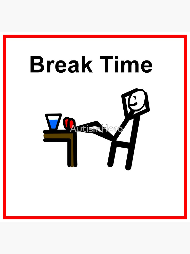"Autism pec card - break time" Magnet for Sale by AutismHero | Redbubble