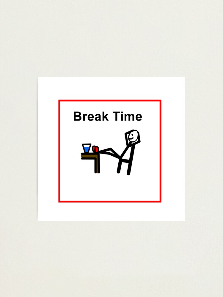 "Autism pec card - break time" Photographic Print for Sale by ...