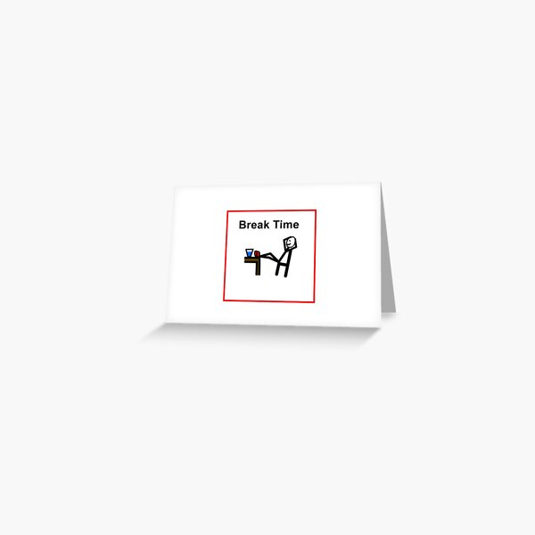 "Autism pec card - break time" Greeting Card for Sale by AutismHero ...
