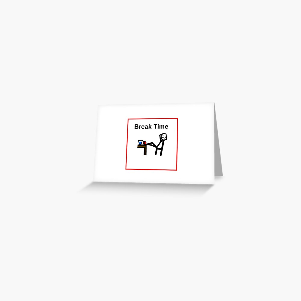 "Autism pec card - break time" Greeting Card for Sale by AutismHero ...