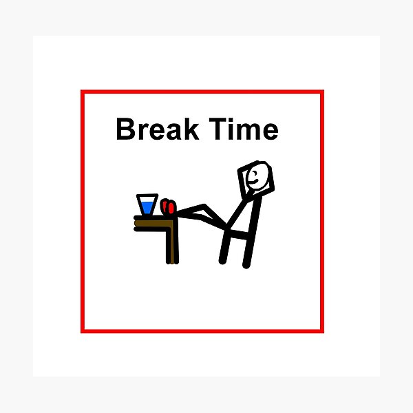 "Autism pec card - break time" Photographic Print for Sale by ...