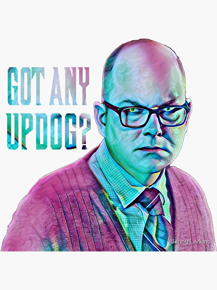 "Colin Robinson Updog " Sticker for Sale by Jsherrill1022 | Redbubble