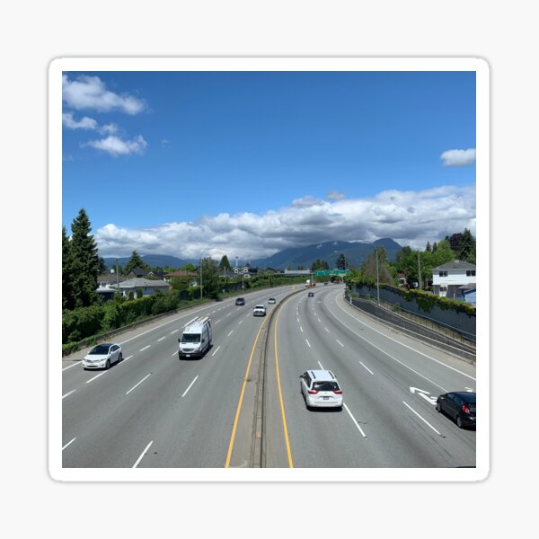 "Highway Freeway Scene" Sticker for Sale by kylemacmac | Redbubble
