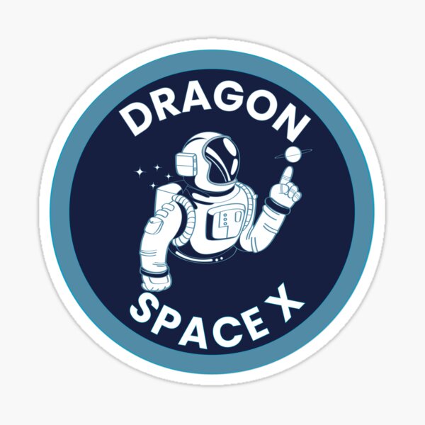 Spacex Crew Dragon Stickers | Redbubble