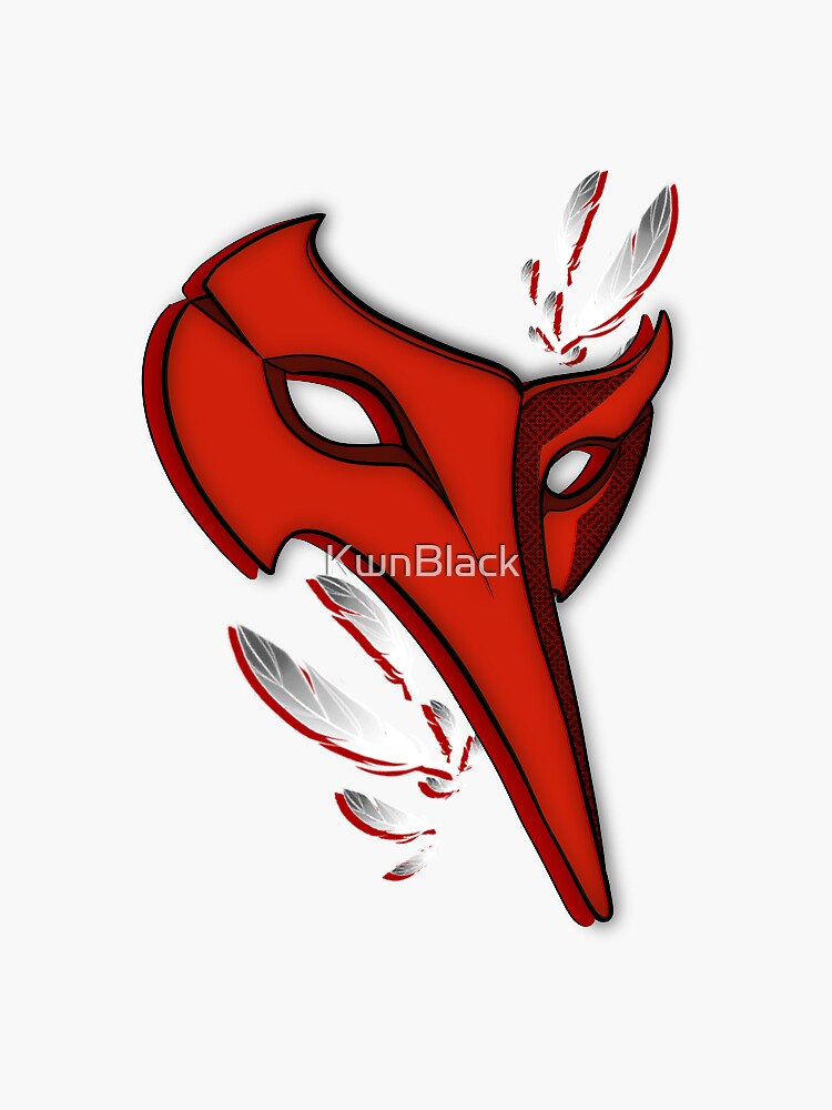 " Persona 5 Royal - Crow" Sticker for Sale by KwnBlack | Redbubble