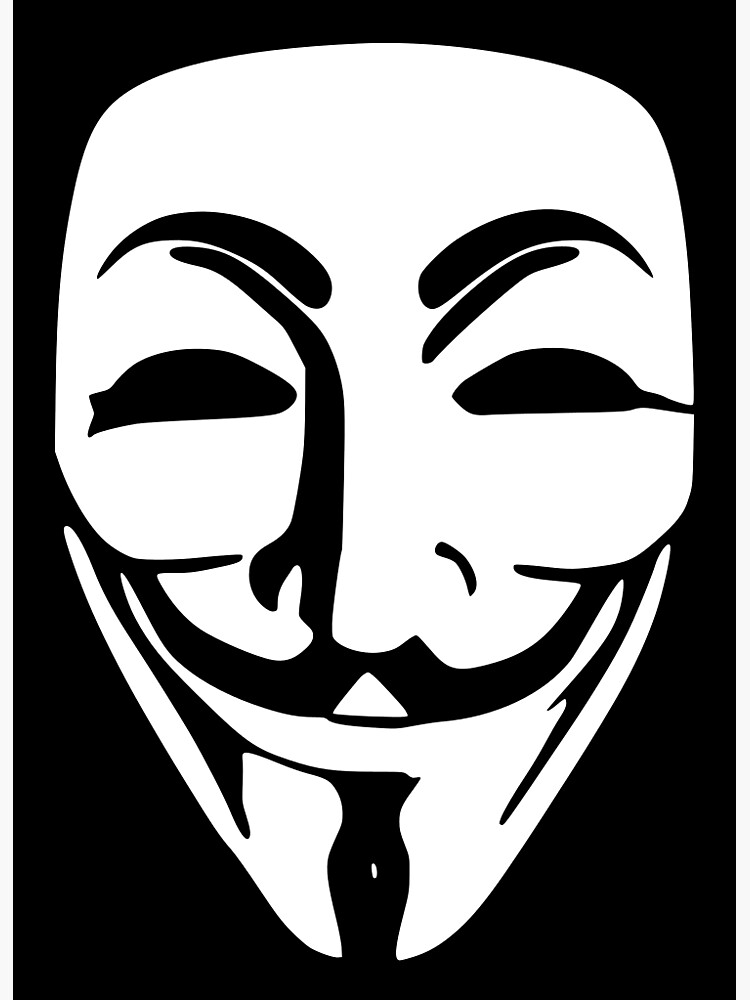 "Anonymous Mask" Sticker by weyck | Redbubble