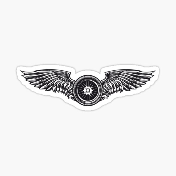 "Wings" Sticker for Sale by silverorlead | Redbubble