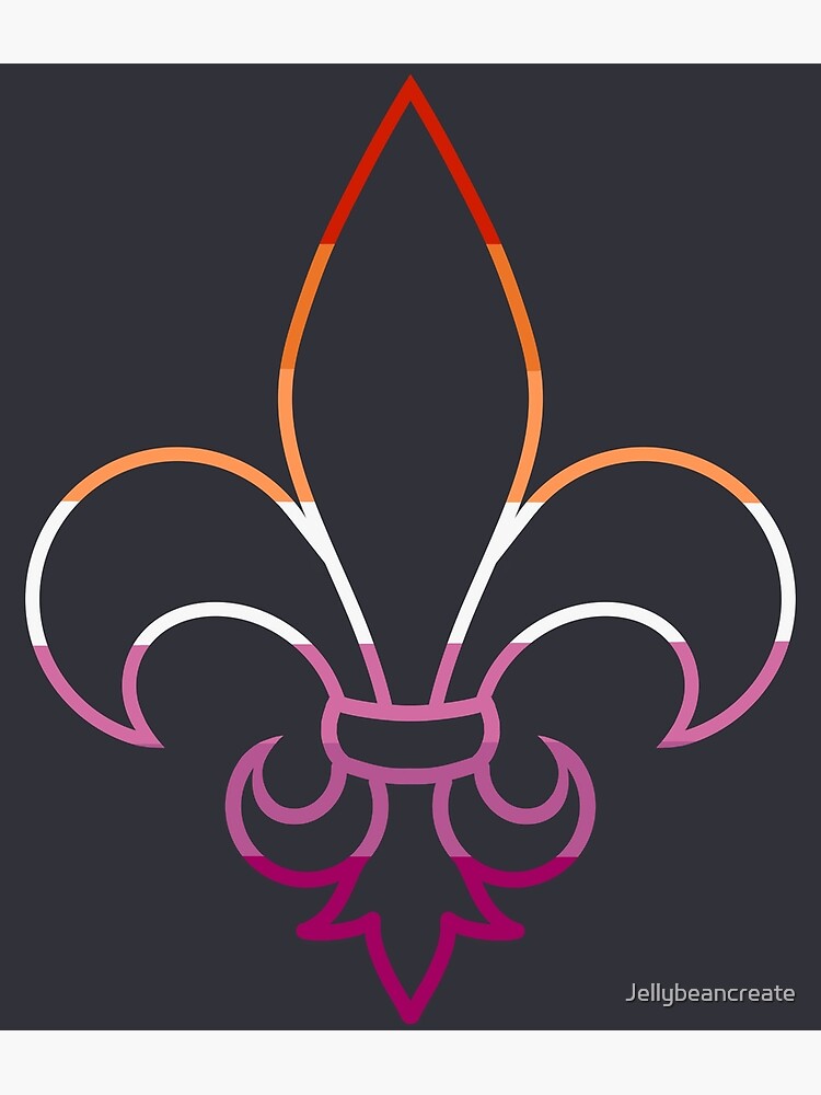 "Scout lily symbol (lesbian Pride flag outline) ver2" Photographic ...