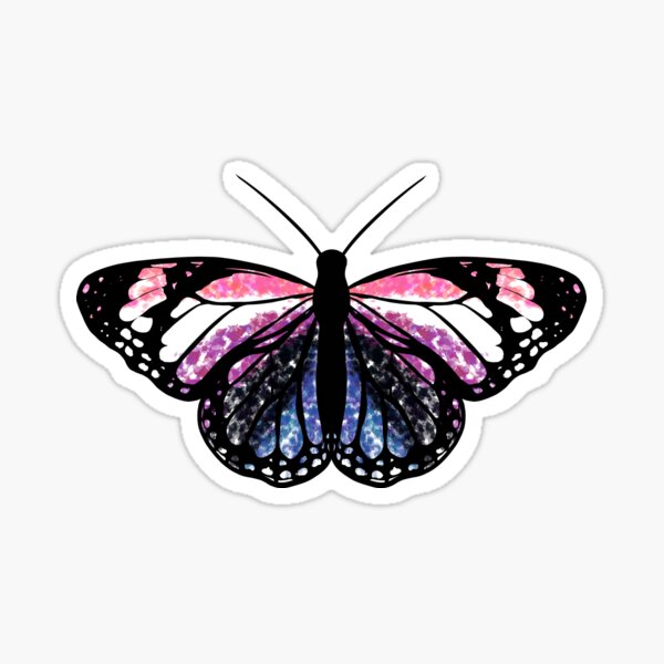 "Genderfluid Pride Butterfly " Sticker for Sale by Notori | Redbubble