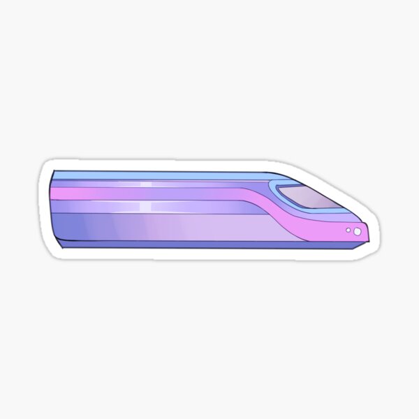 "Vaporwave Bullet Train Powercar" Sticker for Sale by bougierobot ...