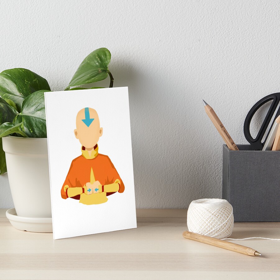 "Aang Simplified" Art Board Print by Amberleaf26 | Redbubble