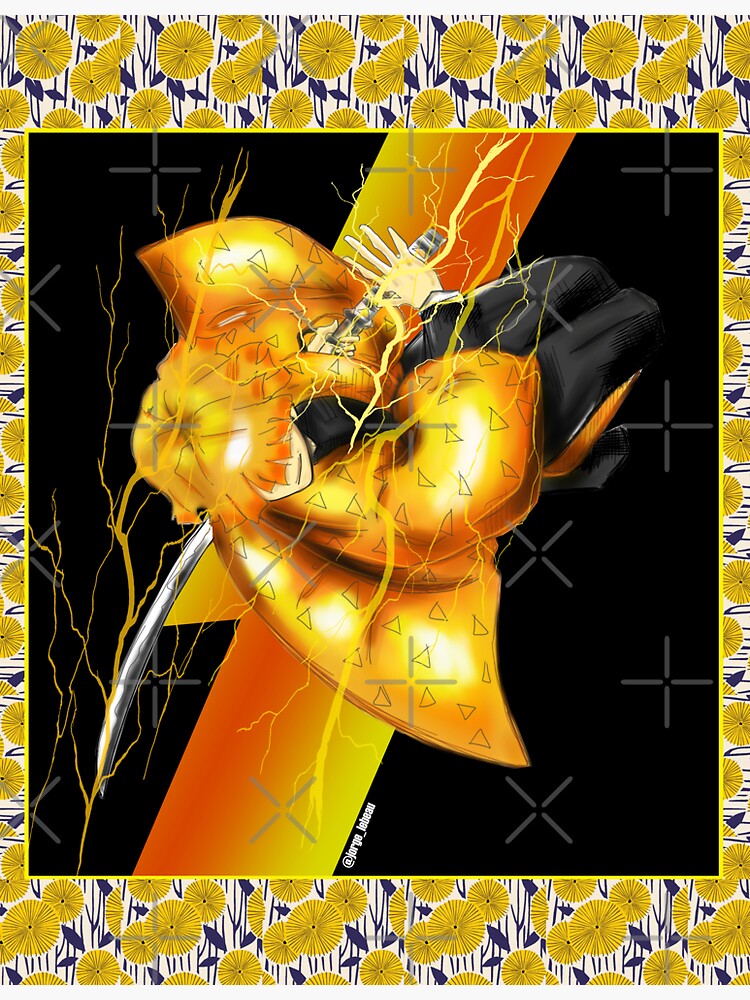" demon slayer of lightning" Sticker for Sale by jorgelebeau | Redbubble
