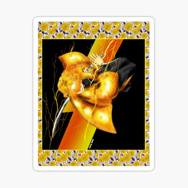 " demon slayer of lightning" Sticker for Sale by jorgelebeau | Redbubble