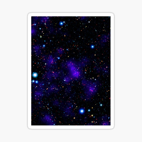 "Purple Glitter Star Galaxy " Sticker by newburyboutique | Redbubble