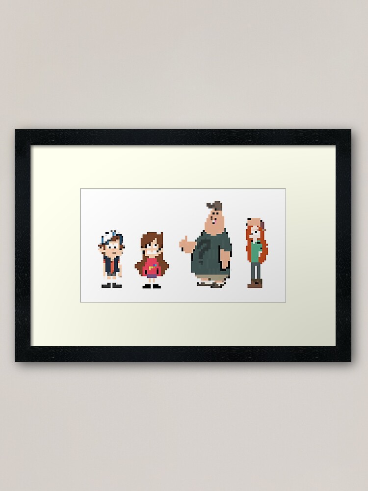 "8 Bit Gravity Falls" Framed Art Print for Sale by bushinoodle | Redbubble