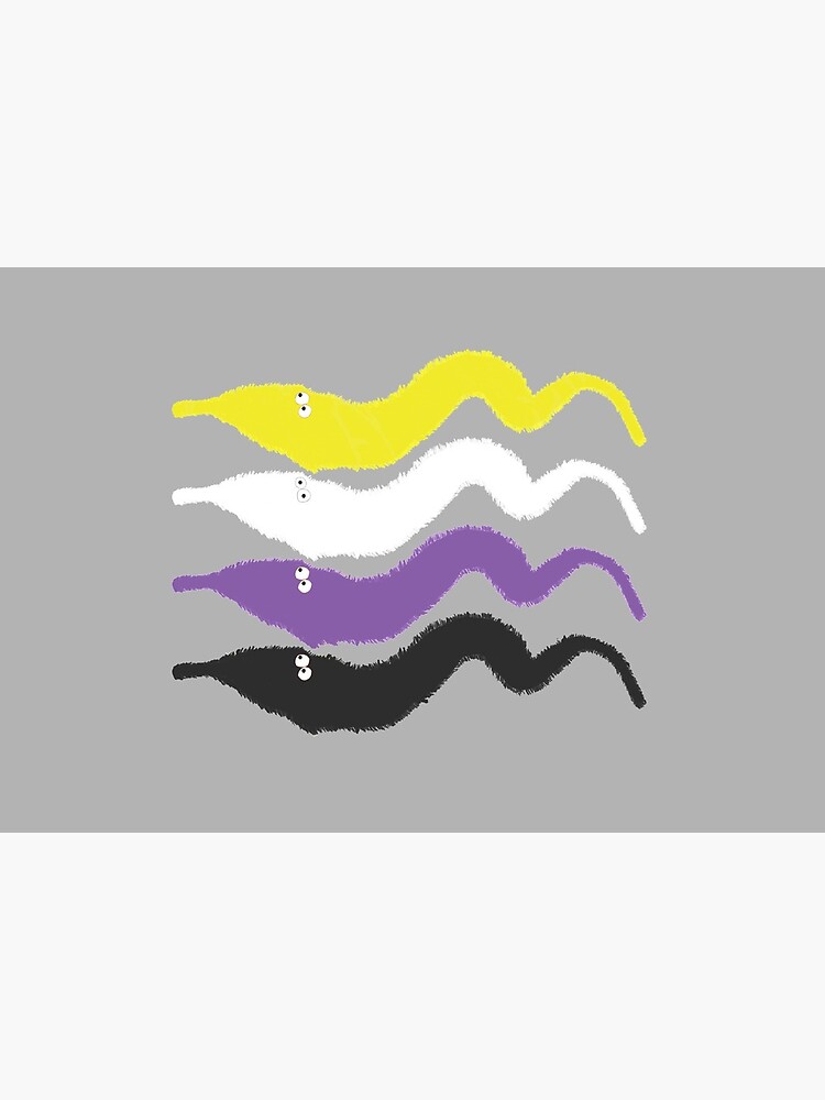 "Non Binary Worm Pride!" Mask for Sale by Kaytmars | Redbubble