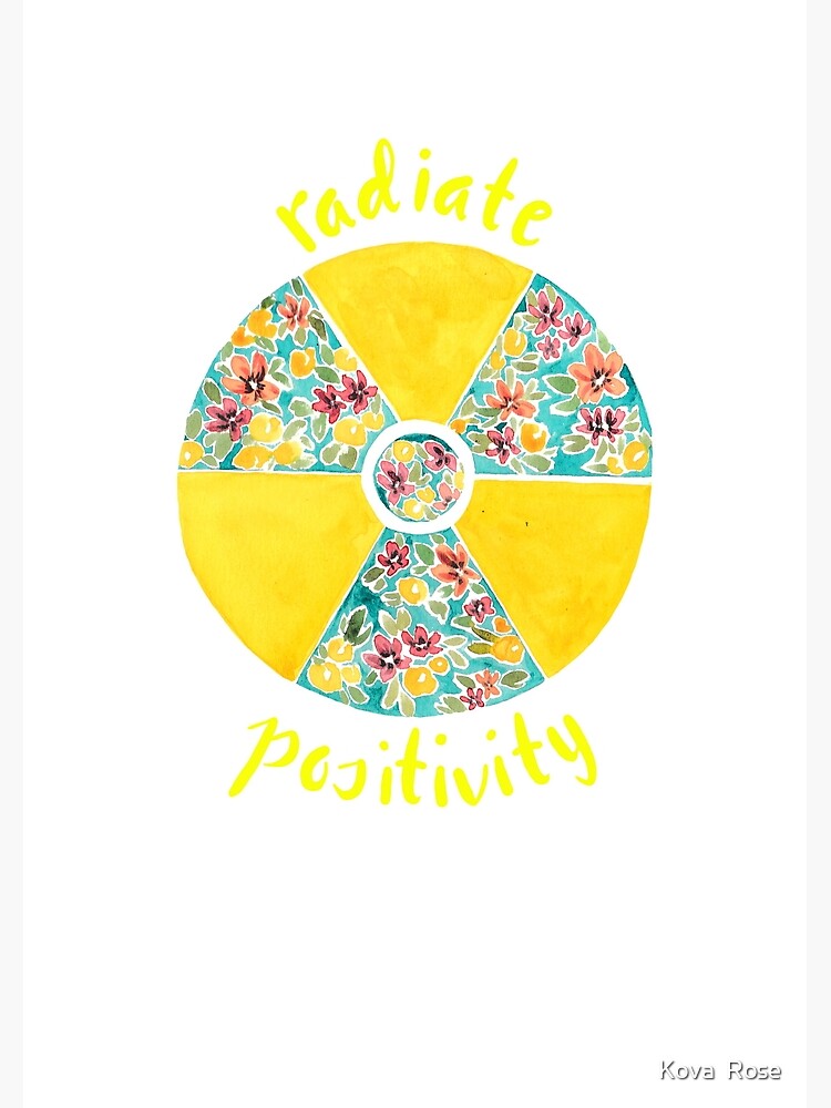 "Radiate Positivity Watercolour Symbol" Poster by Alishka88 | Redbubble