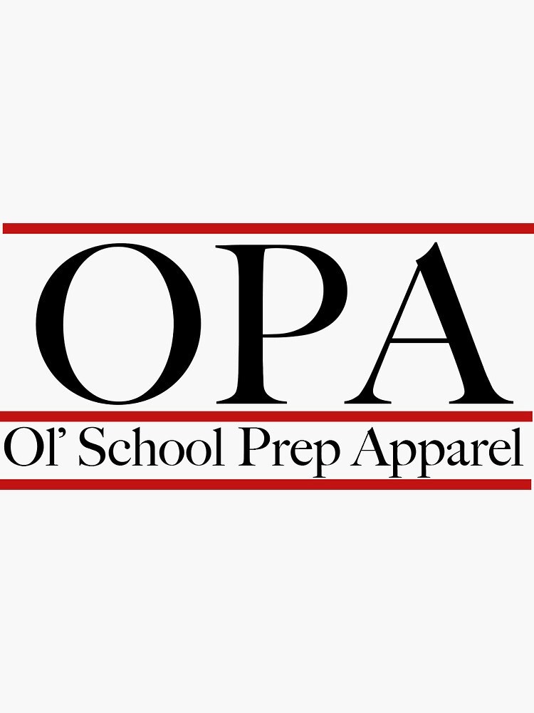 "OPA Red Bar Sticker" Sticker for Sale by TheMoister-OPA | Redbubble