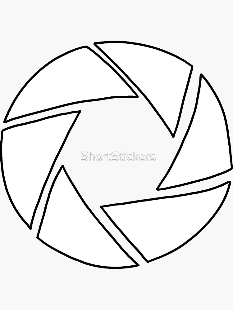 "Shutter White" Sticker by ShortStickers | Redbubble