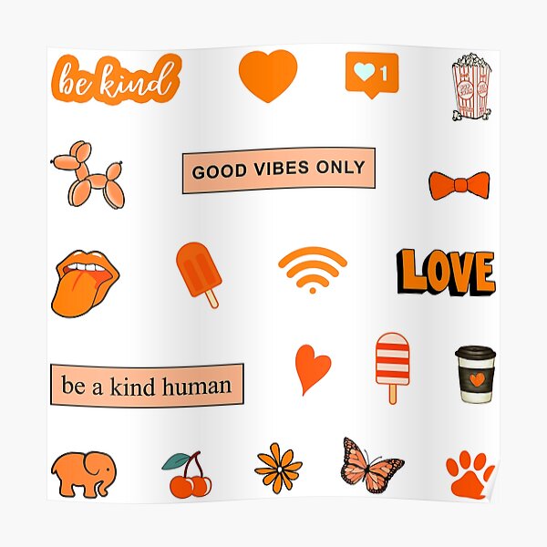 "Cute orange" Poster by OkihanaShop | Redbubble
