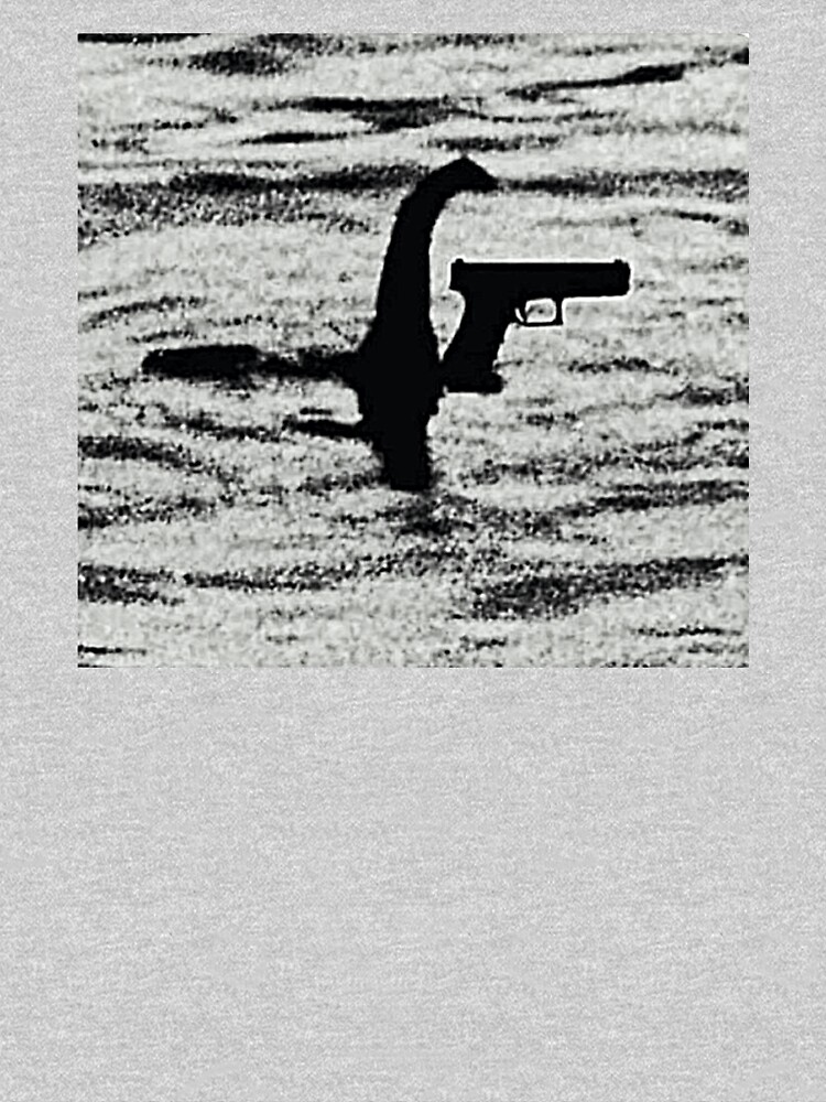 "cursed merch 003: glock-ness monster " Essential T-Shirt for Sale by ...
