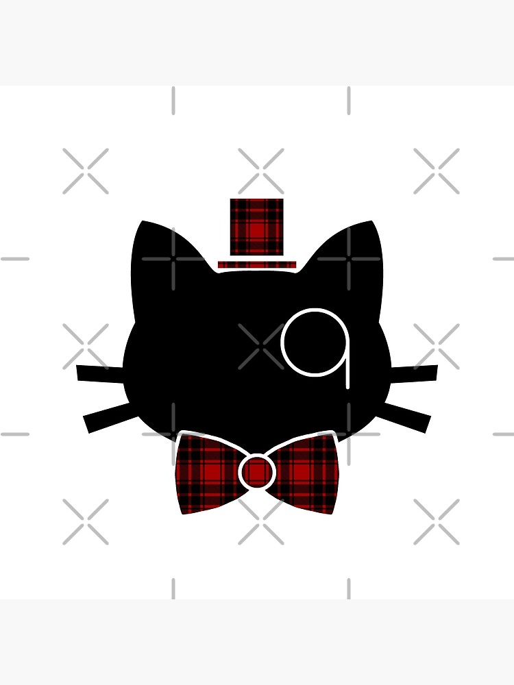 "Mr Kitty (Plaid)" Poster by CreamFraiche | Redbubble