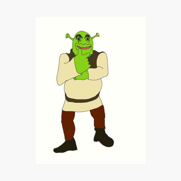 ""Shrepe" Shrek-Pepe Original Sticker " Art Print by Millstrades ...