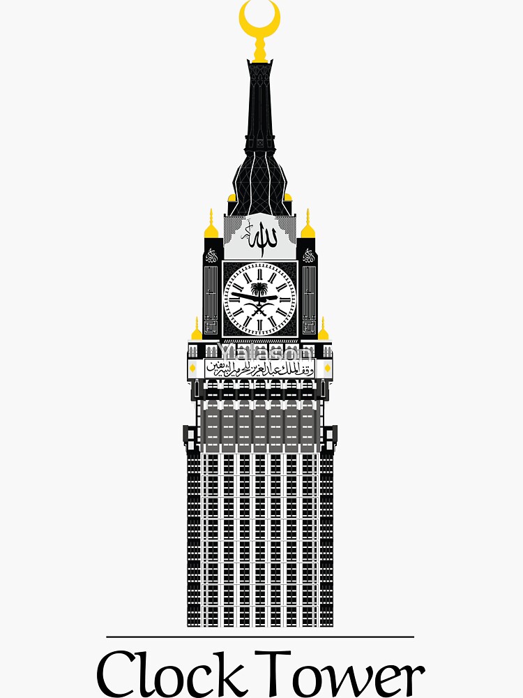 "Clock Tower" Sticker by Yalason | Redbubble