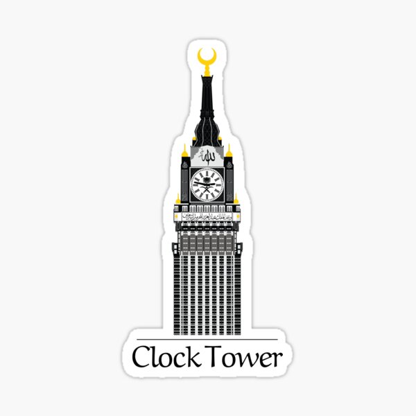 "Clock Tower" Sticker by Yalason | Redbubble