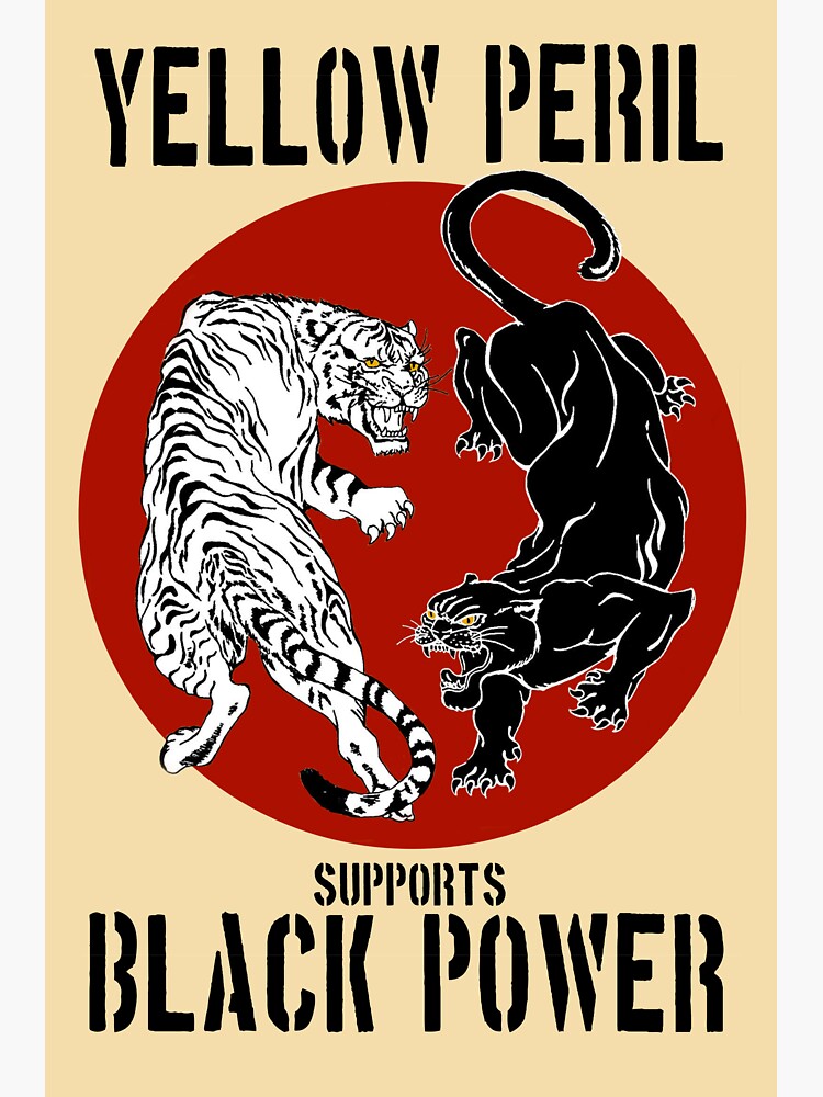 "Yellow Peril Supports Black Power Art Print" Sticker by ICHIUI12 ...